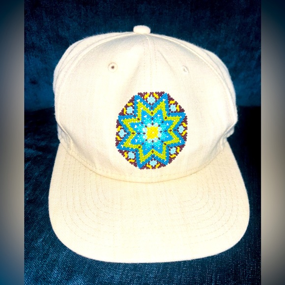 BELY CAPS | Accessories | Beaded Huichol Tribal Art Snapback Hat Cap ...
